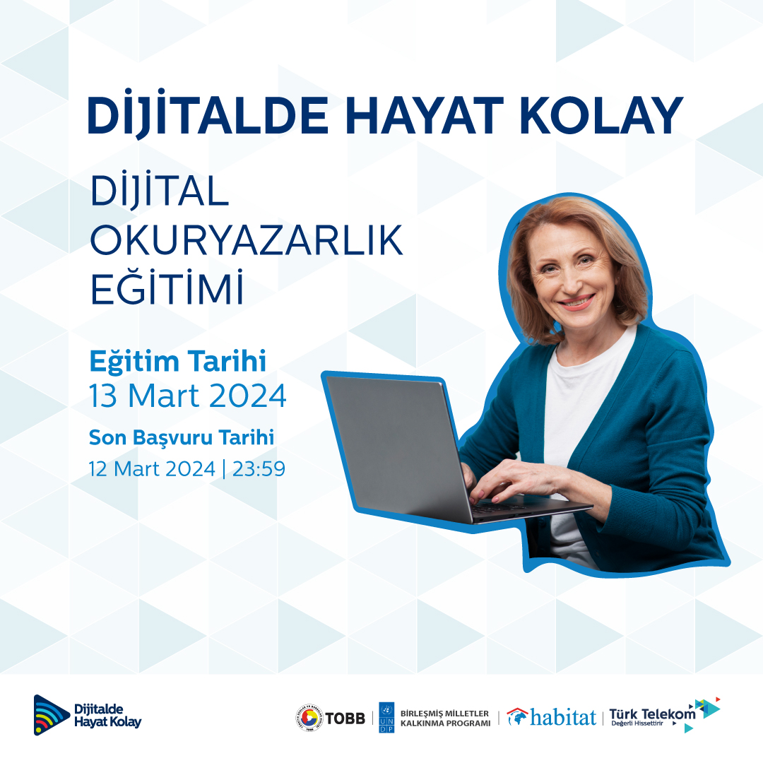 Dijitalde Hayat Kolay Projesi Dijital Okuryazarlık Eğitimi - Habitat Derneği